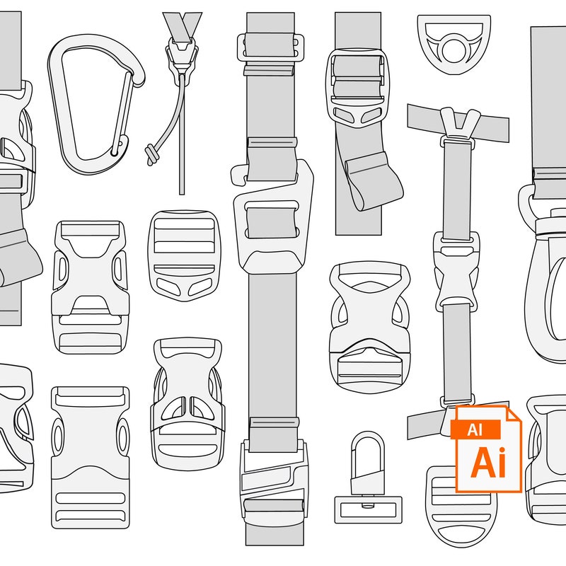 3/4 Webbing and Buckles - Etsy