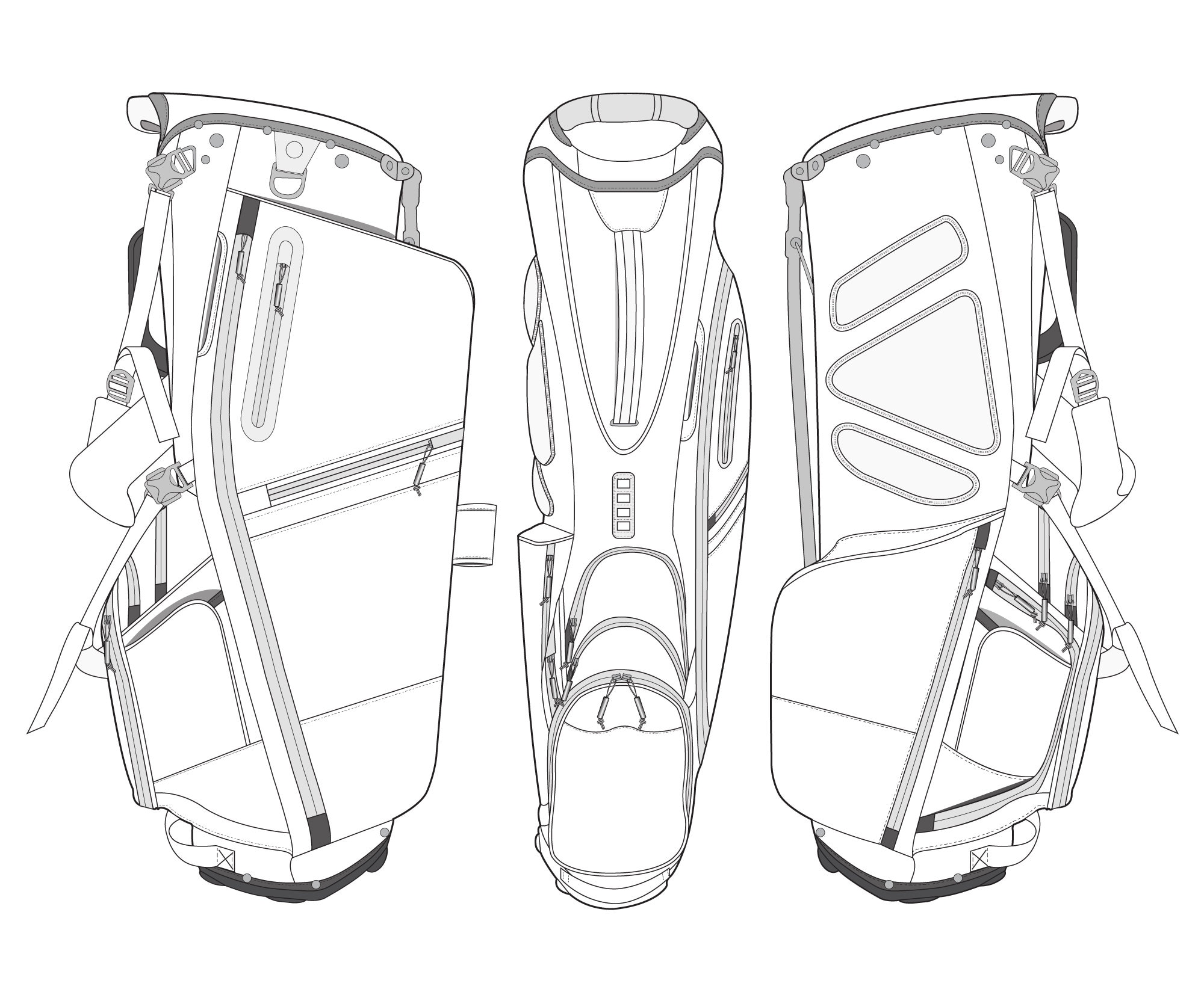 Golf Bag Drawing