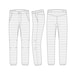 Snow Pants Vector Illustration Set: Winter Apparel Design Template (AI ...