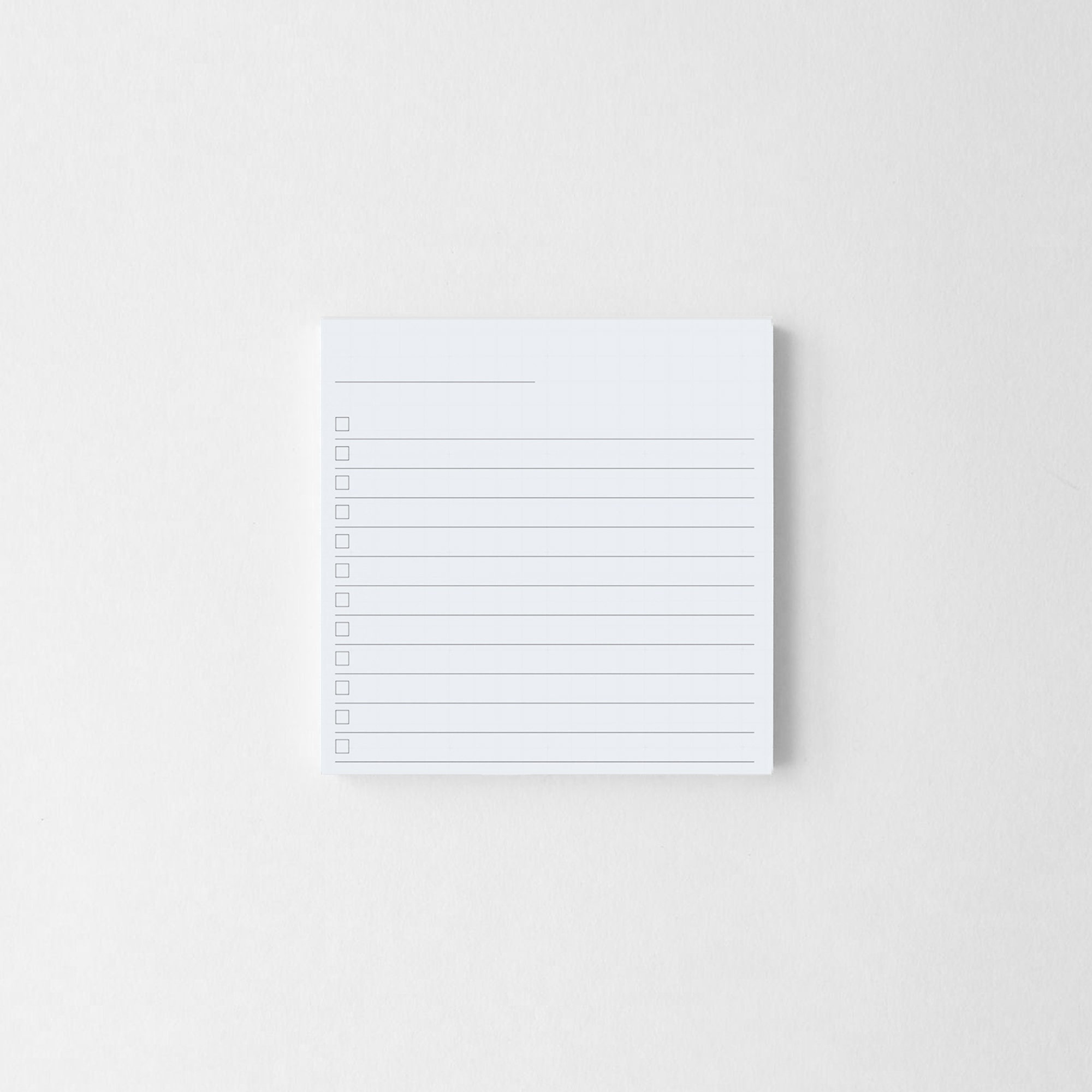 Minimal White Checklist Post-it Notepad 4in. X 4in. - Etsy