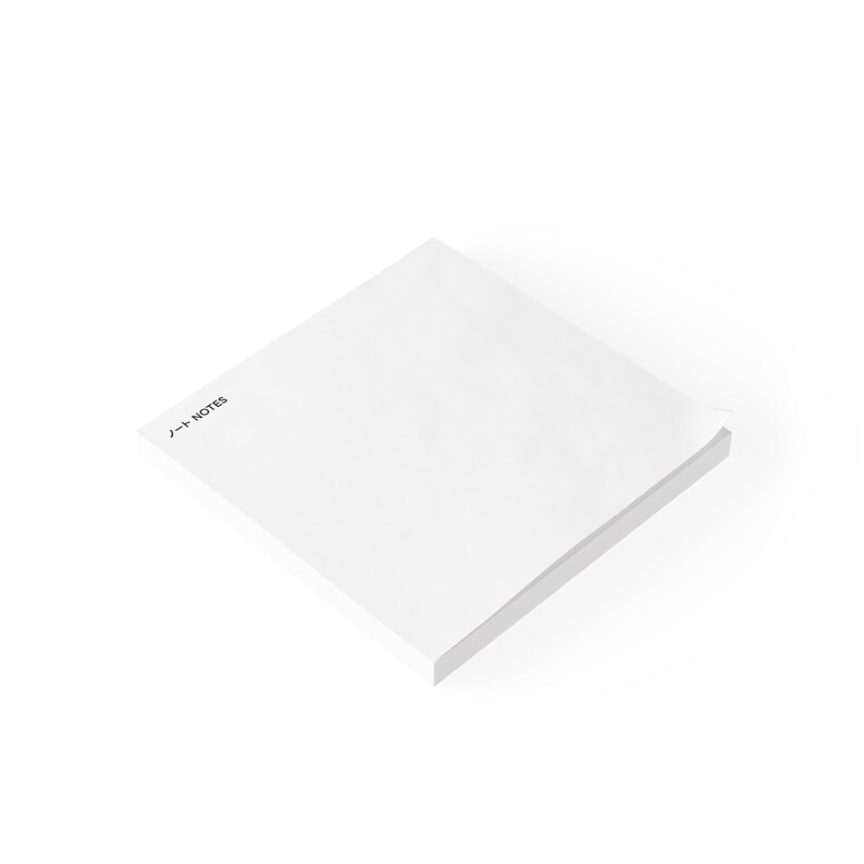 Minimal White Sticky Post-it Notepad - 4in. X 4in. - Etsy