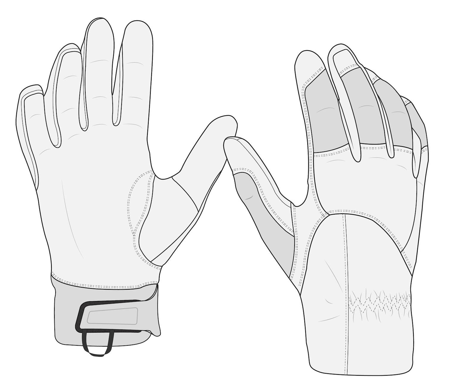 Glove Design Template: Fall Winter Fashion Illustration (adobe ...
