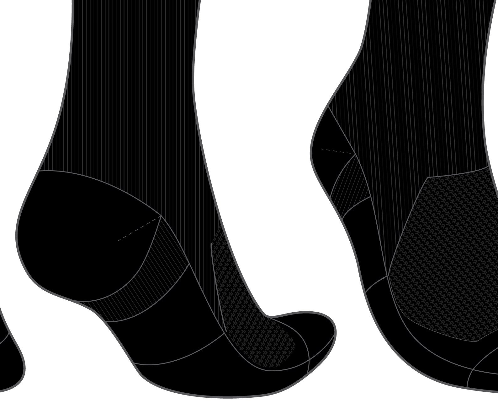 Sock Fashion Vector Illustration Template - Editable & Multi-view - Etsy