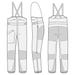 Snow Pants Vector Illustration Set: Winter Apparel Design Template (AI ...