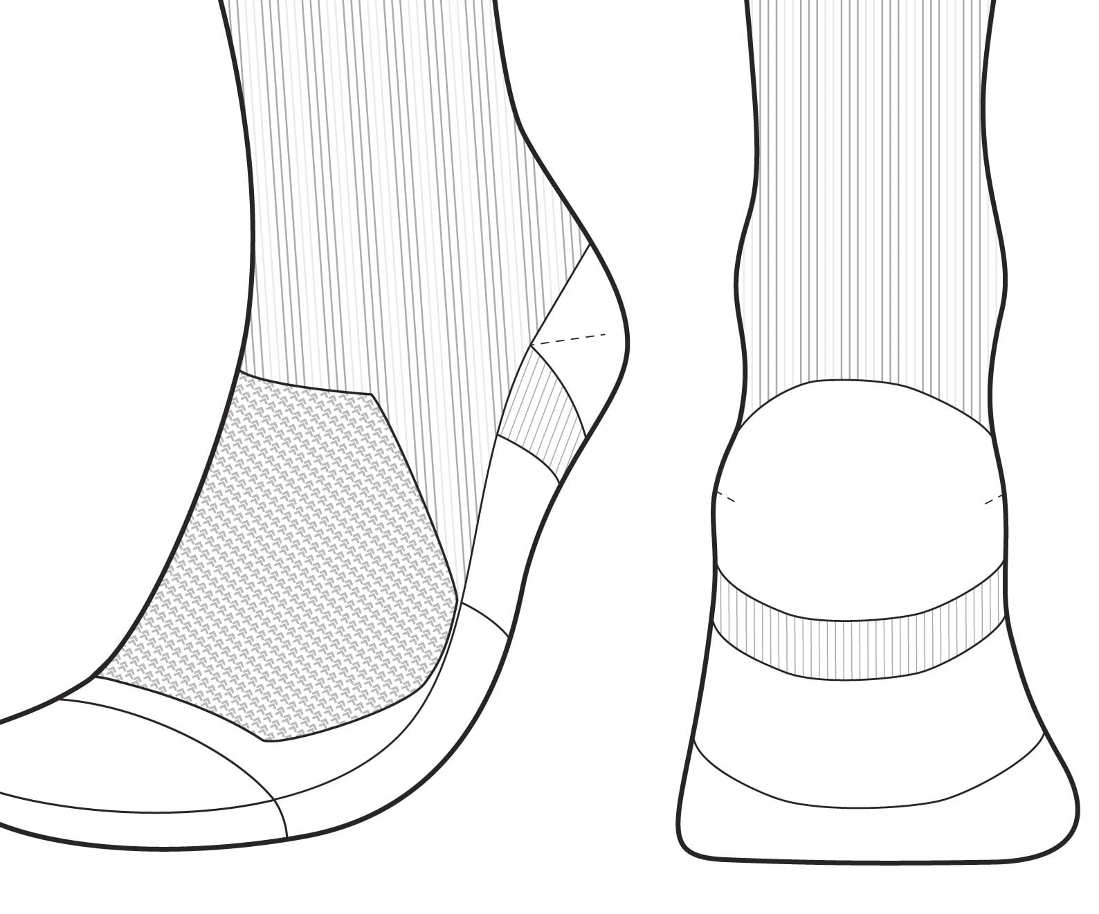 Sock Fashion Vector Illustration Template - Editable & Multi-view - Etsy