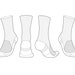 Sock Fashion Vector Illustration Template - Editable & Multi-view - Etsy