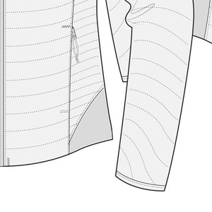 Women's Insulated Jacket Vector Template: Sportswear Design (AI File ...