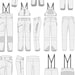 Snow Pants Vector Illustrations Set – Customizable Bottoms From ...