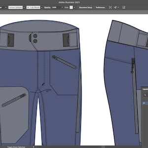 Snow Pants Vector Illustrations Set – Customizable Bottoms From ...