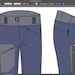 Snow Pants Vector Illustration Set: Winter Apparel Design Template (AI ...