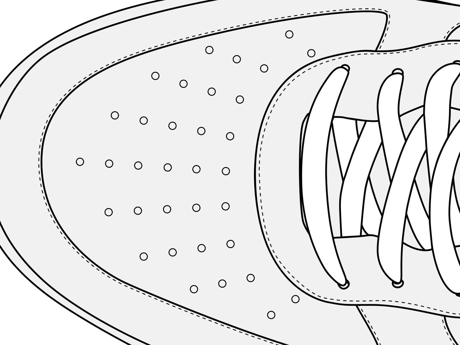 Editable Sneaker Technical Design Illustration - Side Top Back Views - Etsy