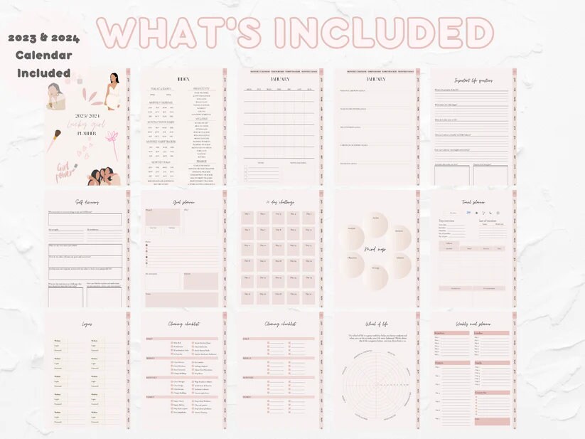 Digital Planner Ipad Dated Planner Monthly Weekly Daily Goodnotes