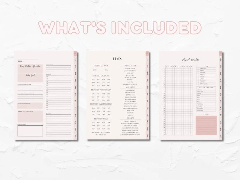 Digital Planner Ipad Dated Planner Monthly Weekly Daily Goodnotes