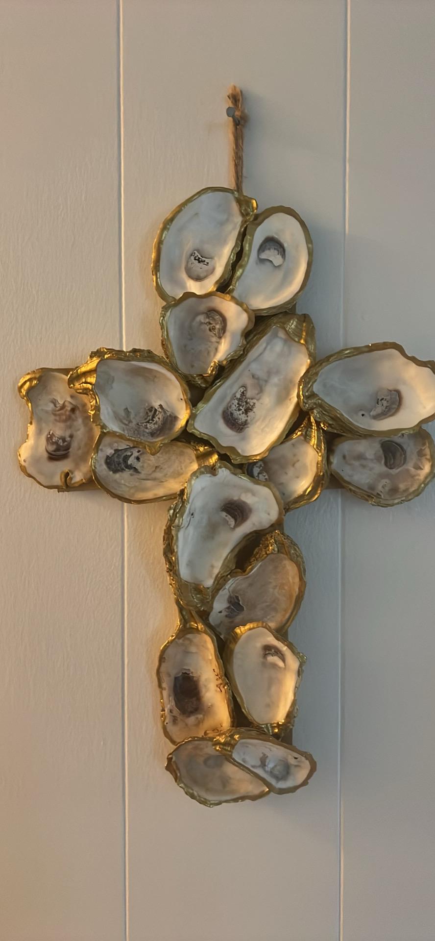 Alabama Bay Oyster Shell Cross - Etsy