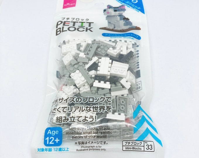 Petit Block cat, American Shorthair DIY Block Kit - Etsy