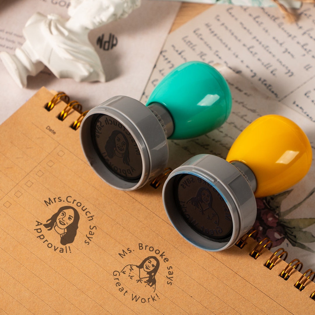 Personalized Teacher Stamp for Grading Custom Teacher Stamps Self ...