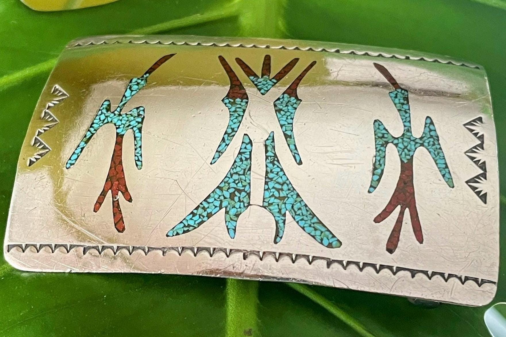 Vintage Navajo Peyote Bird Belt Buckle - Etsy