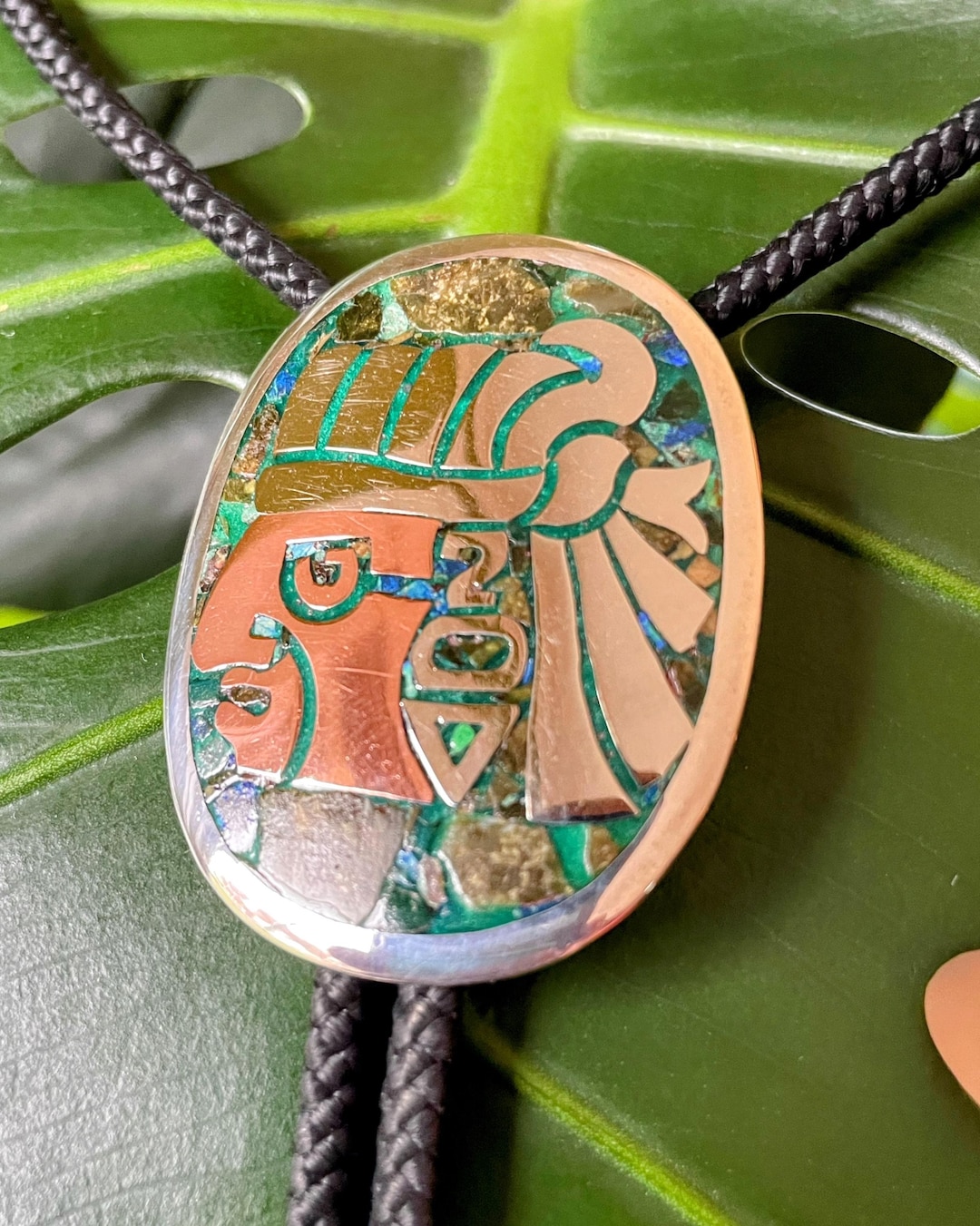 Vintage Metales Taxco Warrior Bolo Tie - Etsy