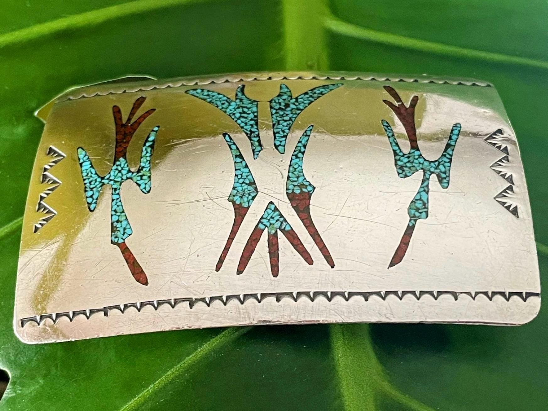 Vintage Navajo Peyote Bird Belt Buckle - Etsy