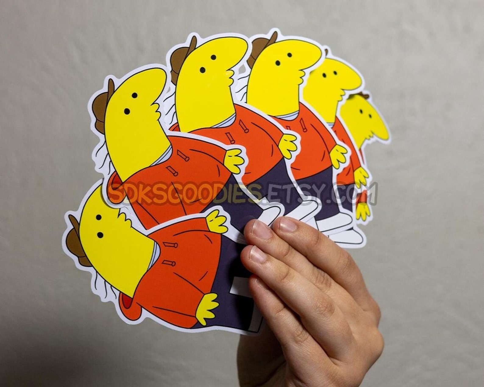 Charlie LARGE Vinyl Sticker Smiling Friends - Etsy