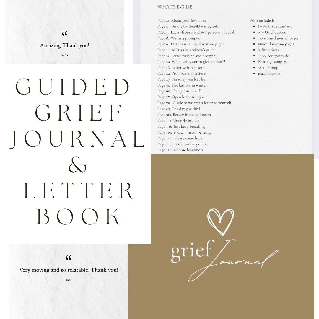 Guided Grief Journal, Widow Journal, Burn Book, Writing Journal ...