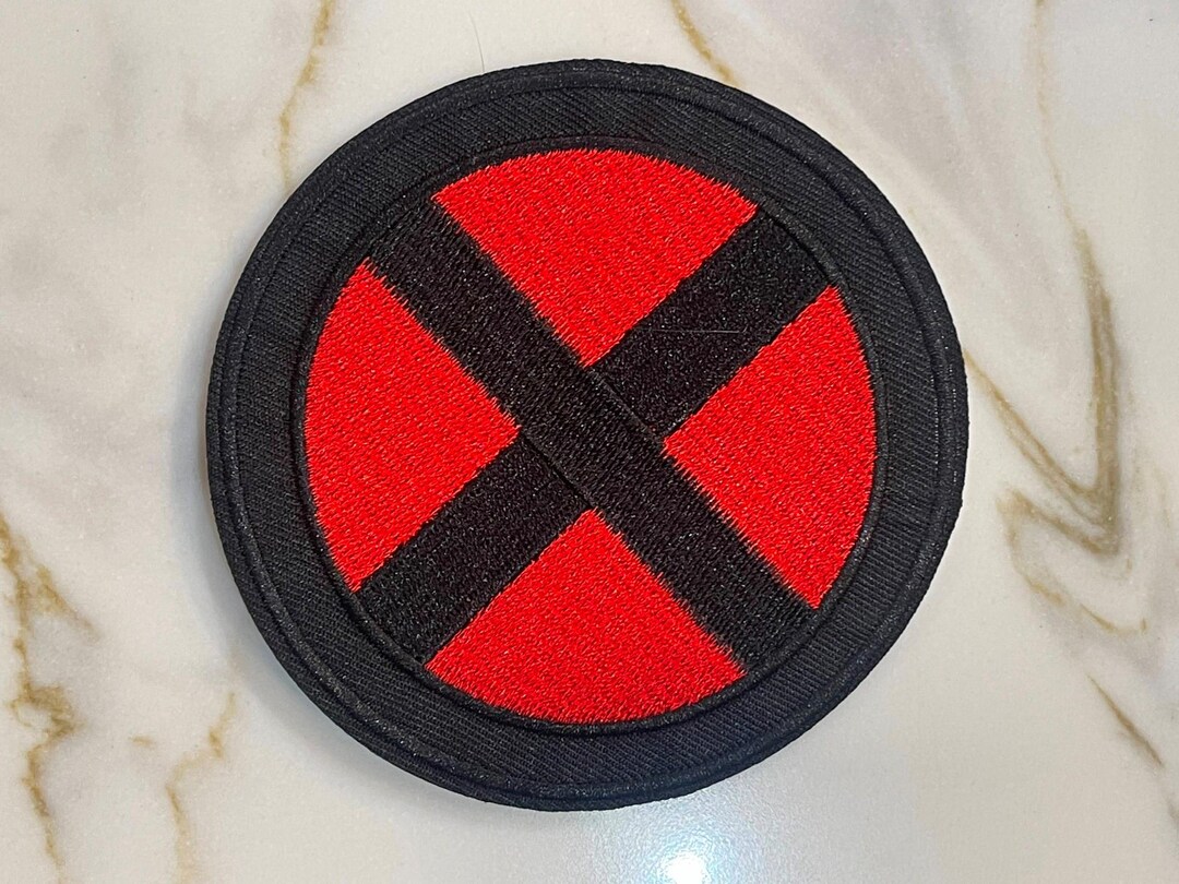 X-men Red X Logo 3.5" Wide Embroidered Patch - Etsy