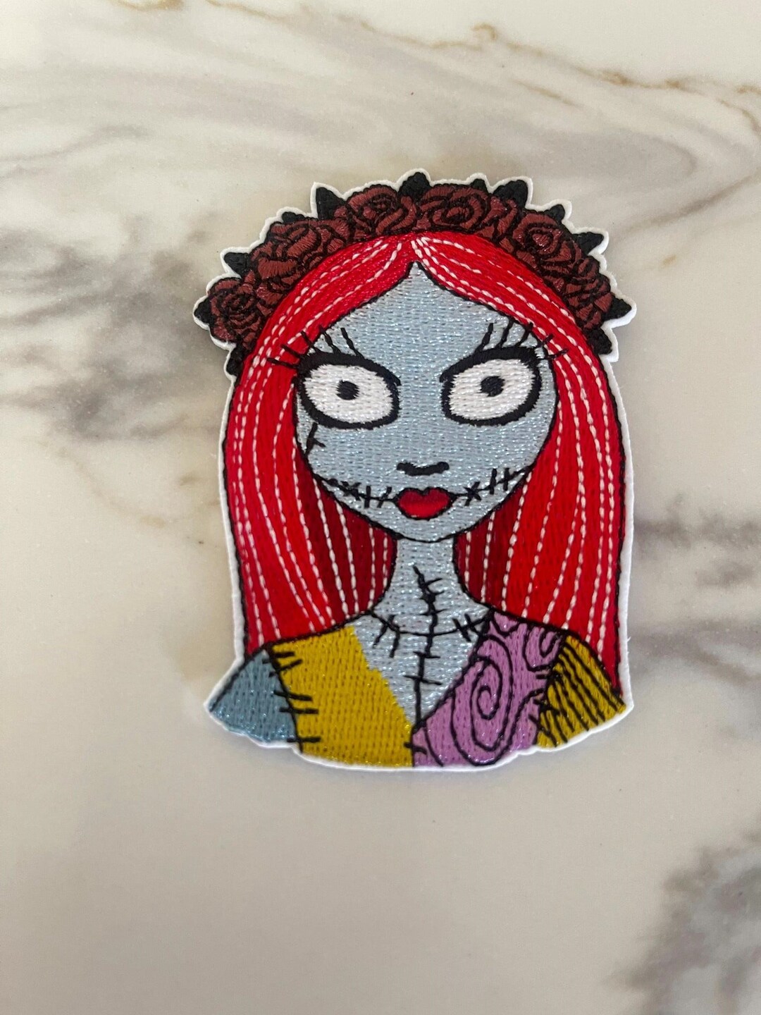 Nightmare Before Christmas Sally Character 3.5" Tall Embroidered Patch ...