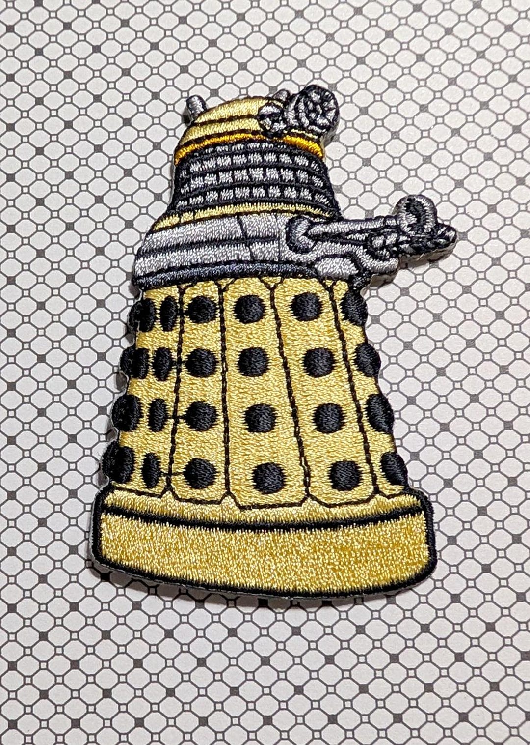 Doctor Who Yellow Dalek 3" Tall Iron-on/sew-on Embroidered Patch - Etsy
