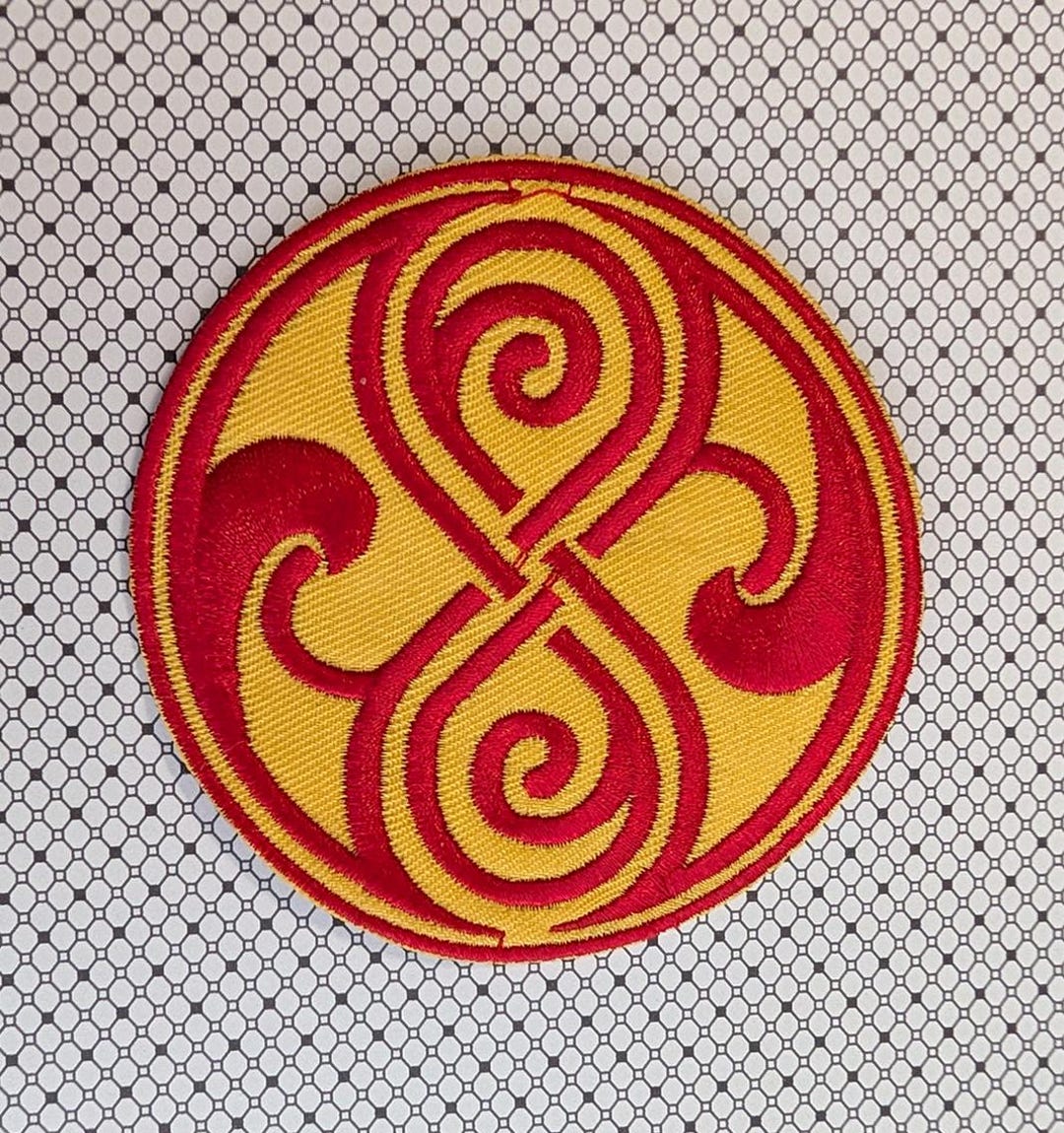 Doctor Who Seal of Rassilon 3.5" Diameter Embroidered Iron-on/sew-on ...