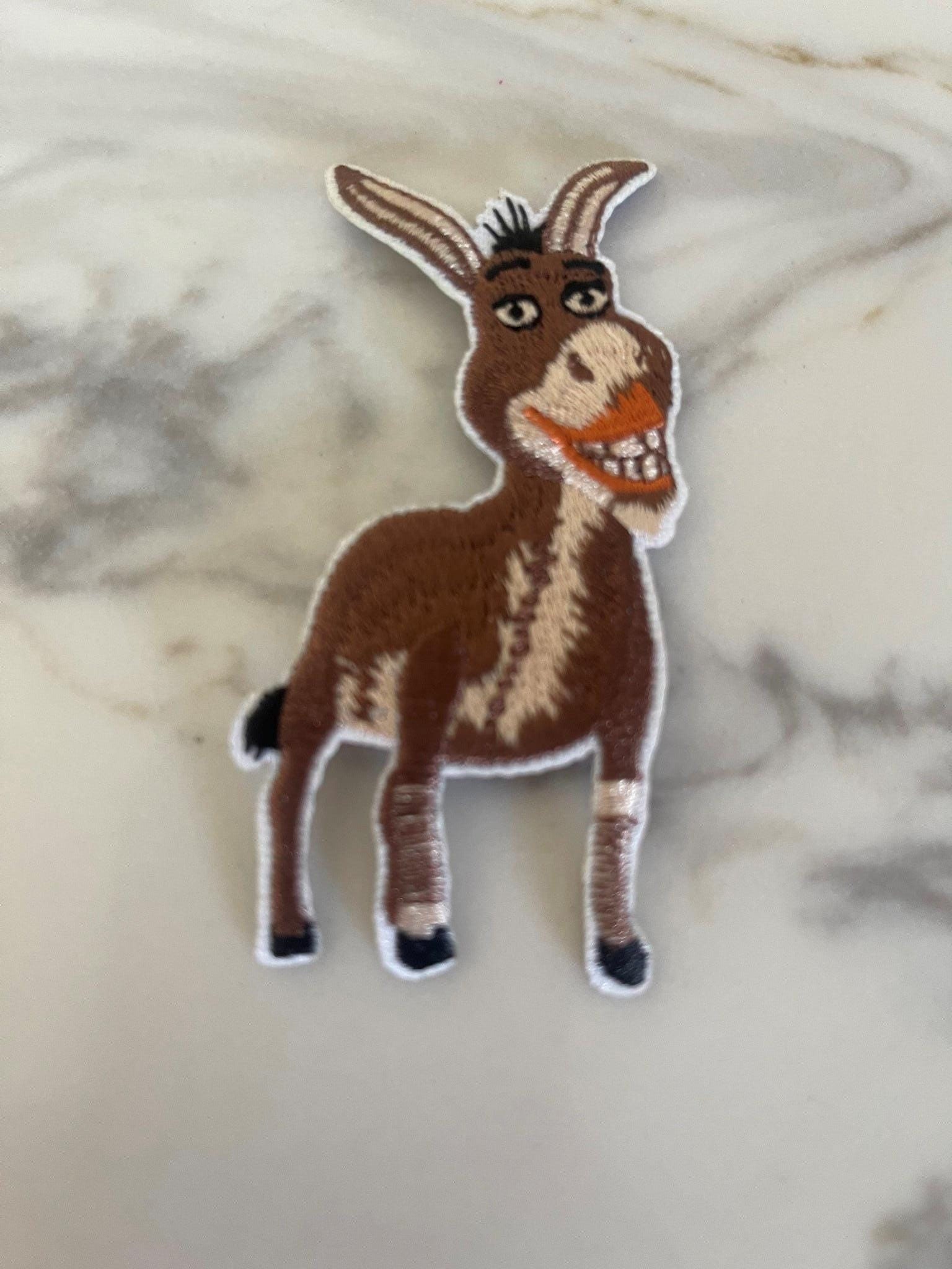 Shrek Movie Donkey Character 3.5 Tall Embroidered Patch - Etsy