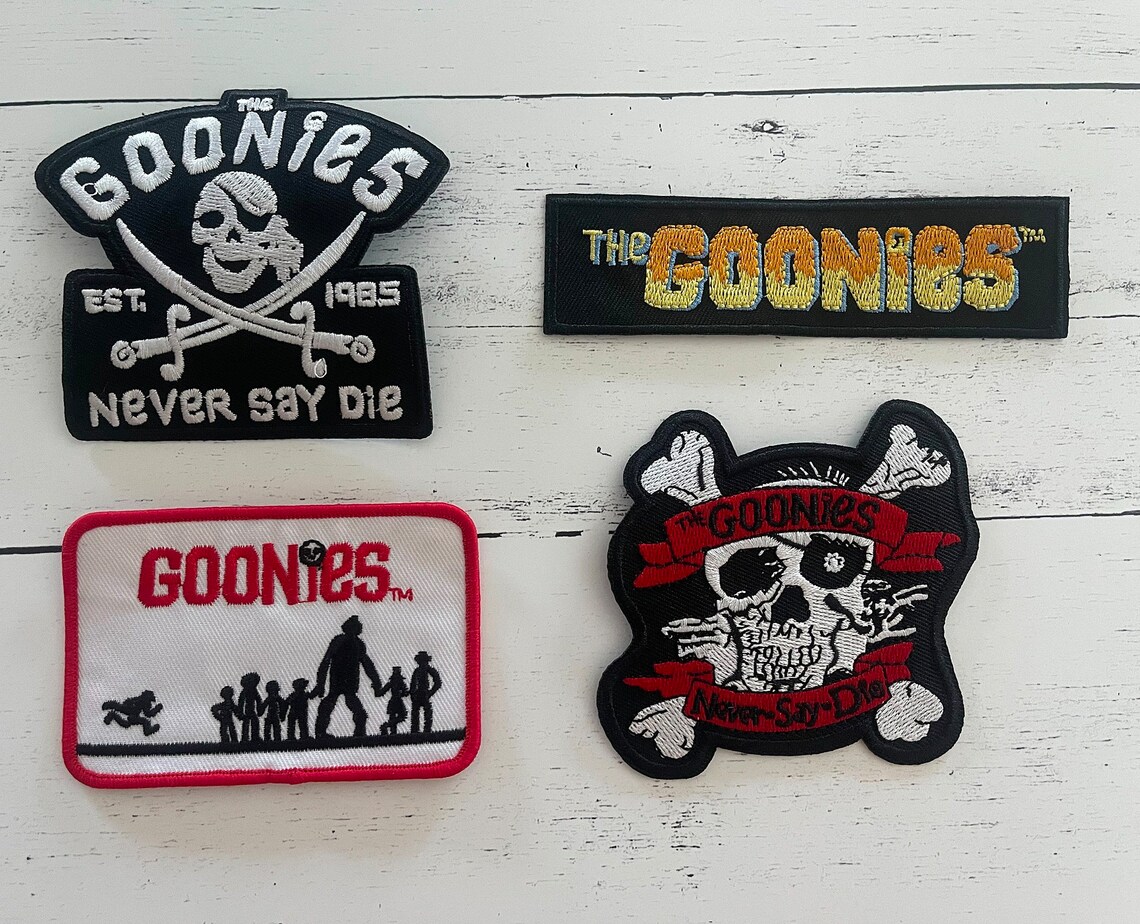 The Goonies Movie Themed Set of 4 Embroidered Patches - Etsy
