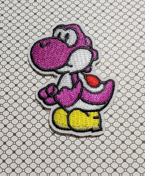 Super Mario Purple Yoshi 2.4" Tall Iron-on/Sew-on Emb… - Gem