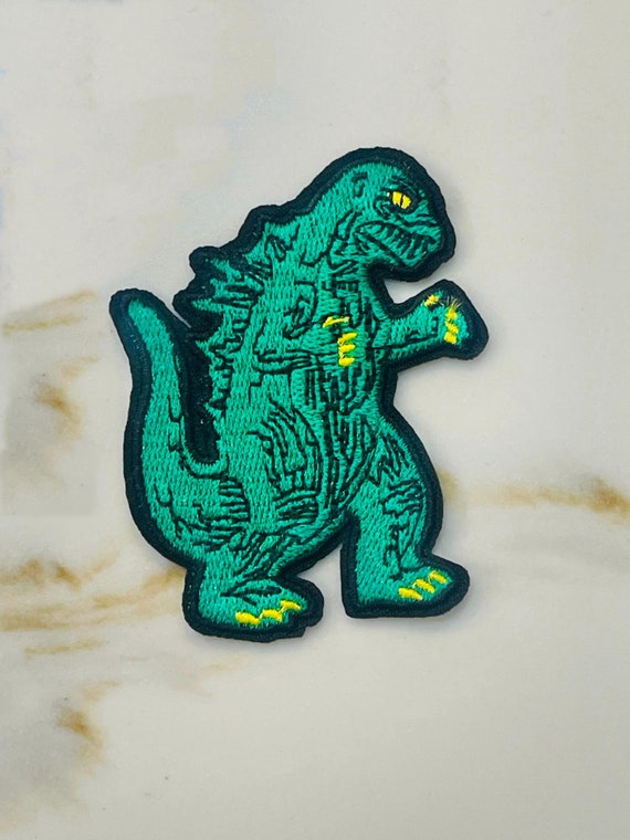Godzilla Standing Creature 3" Tall Embroidered Patch - Gem