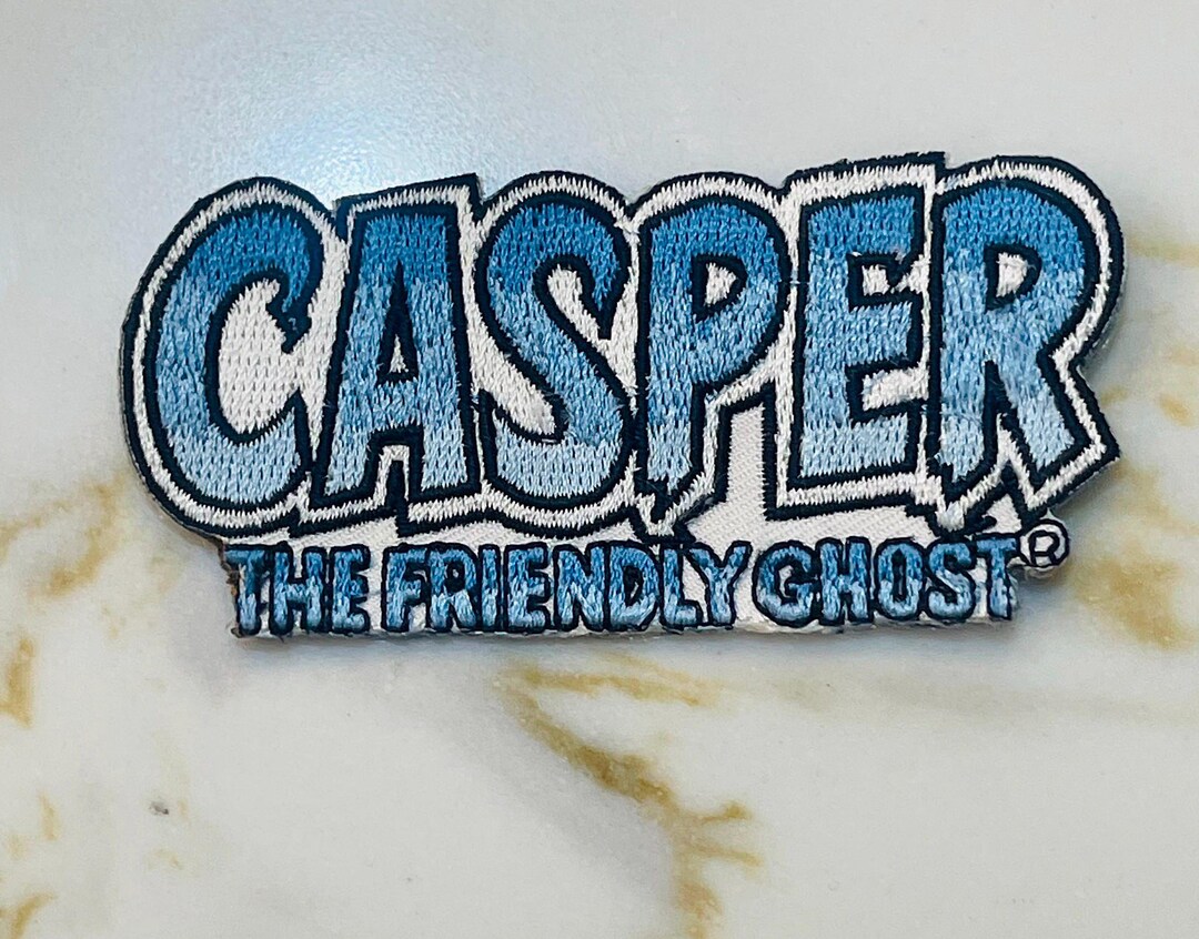 Casper the Friendly Ghost Name 3" Wide Embroidered Patch - Etsy