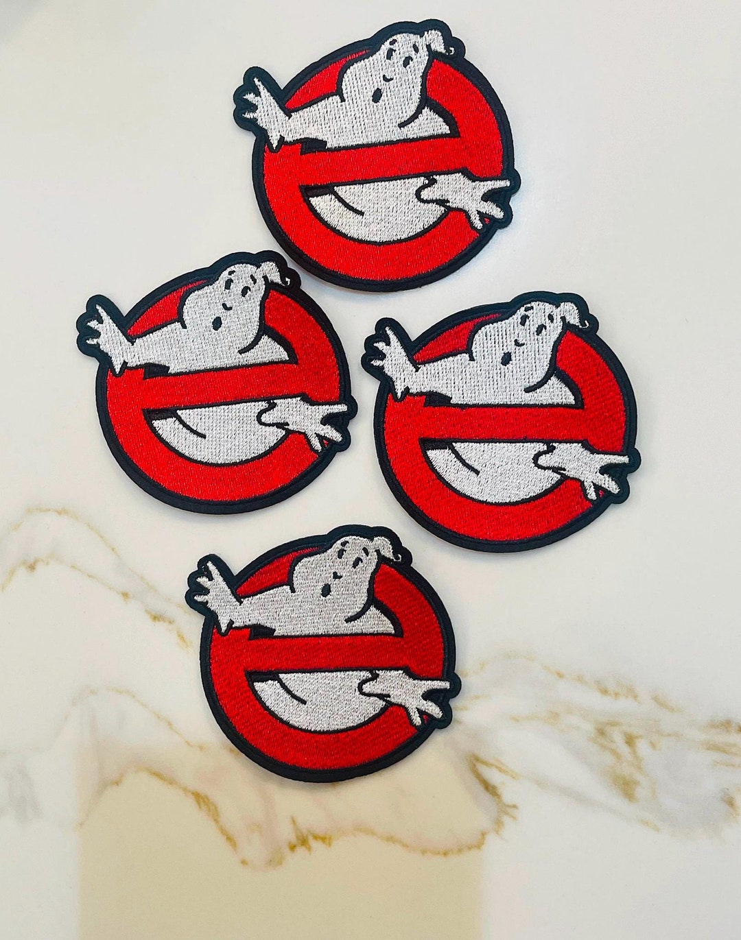 Ghostbusters No Ghosts Logo Set of Four 4" Wide Embroidered Patches - Etsy