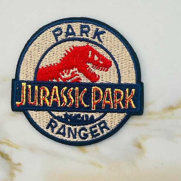 Jurassic Park Embroidered Iron on Patch - Etsy