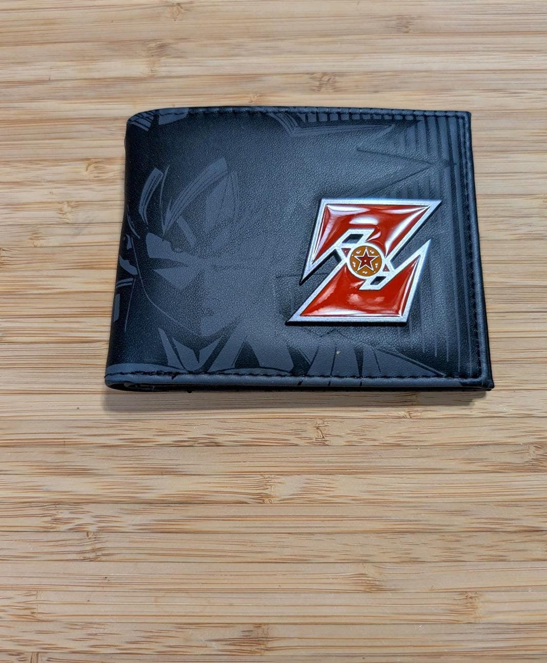 DBZ Cartoon Metal Logo Badge Bifold Wallet - Etsy