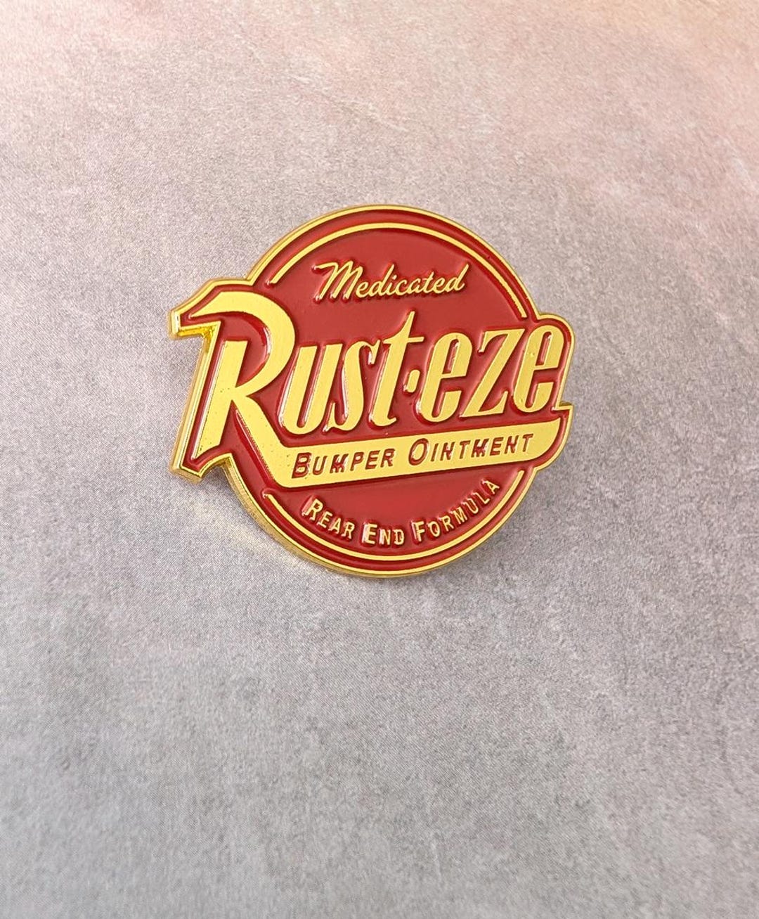 Cars Movie Rust-eze Logo 1.4" Wide Metal Enamel Pin - Etsy