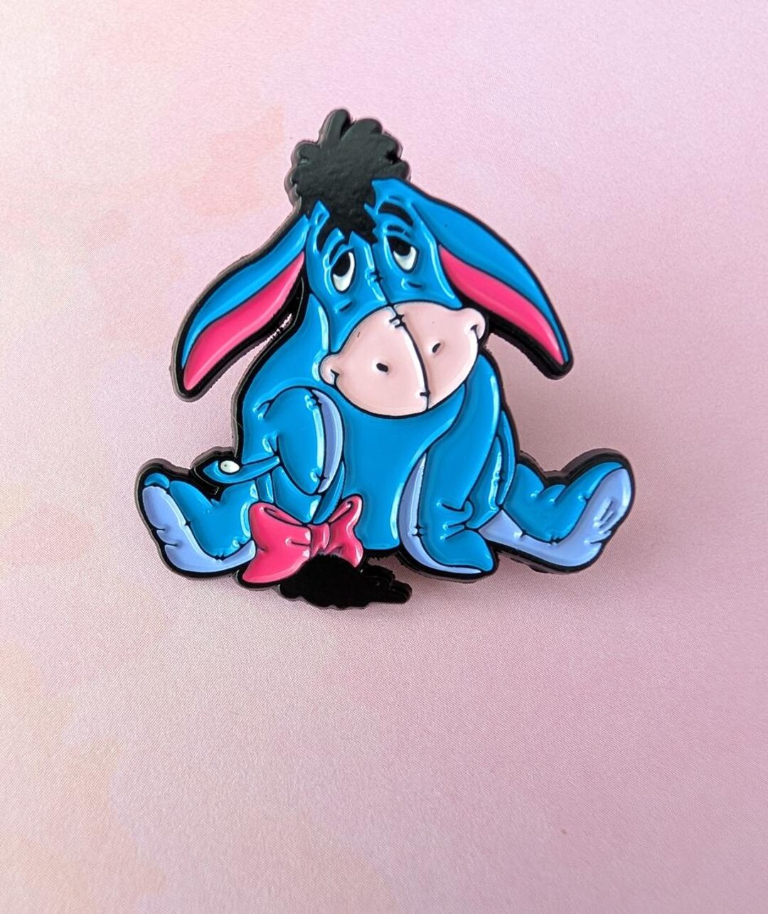Eeyore Sad Face Sitting Character 1.25" Wide Metal Enamel Pin - Etsy