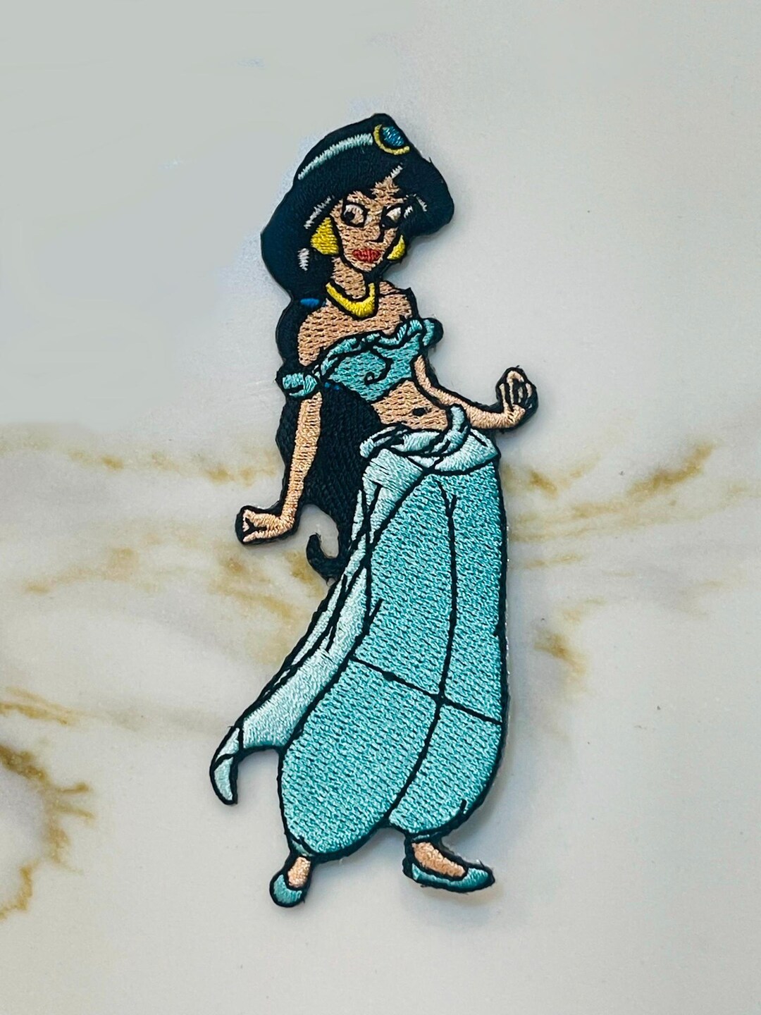 Aladdin Movie Princess Jasmine Character 4.25" Tall Embroidered Patch ...