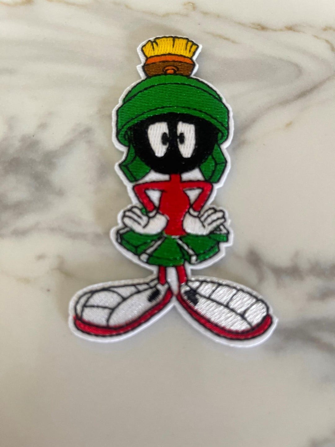 Marvin the Martian Hands-on-hips 3.7" Tall Embroidered Patch - Etsy