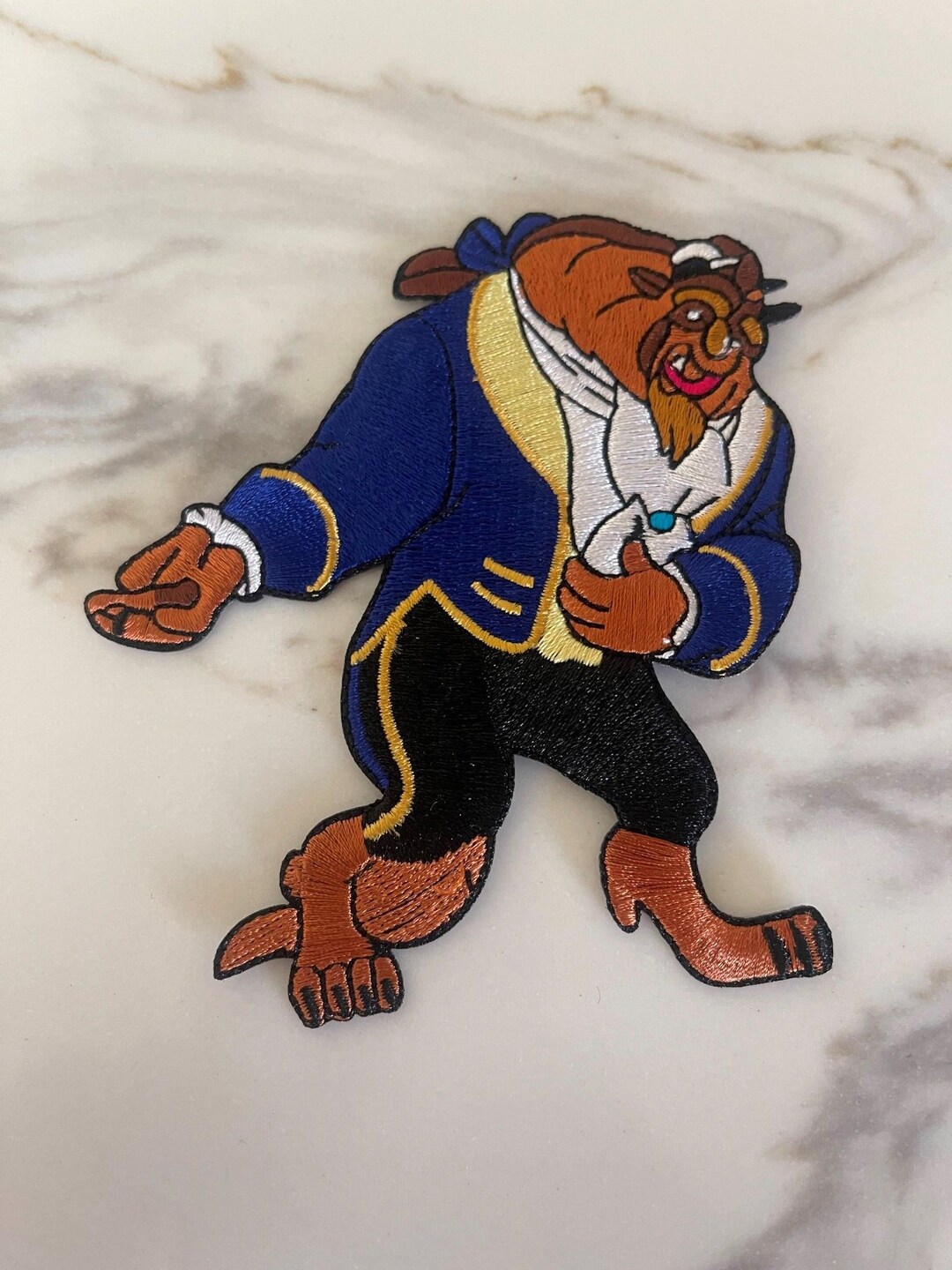 Beast Character 4" Tall Embroidered Patch - Etsy