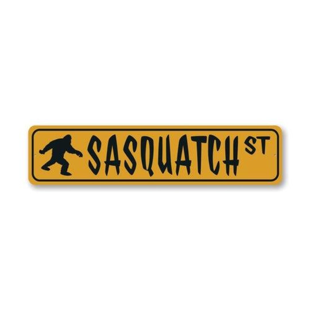 Sasquatch Street Sign - Etsy