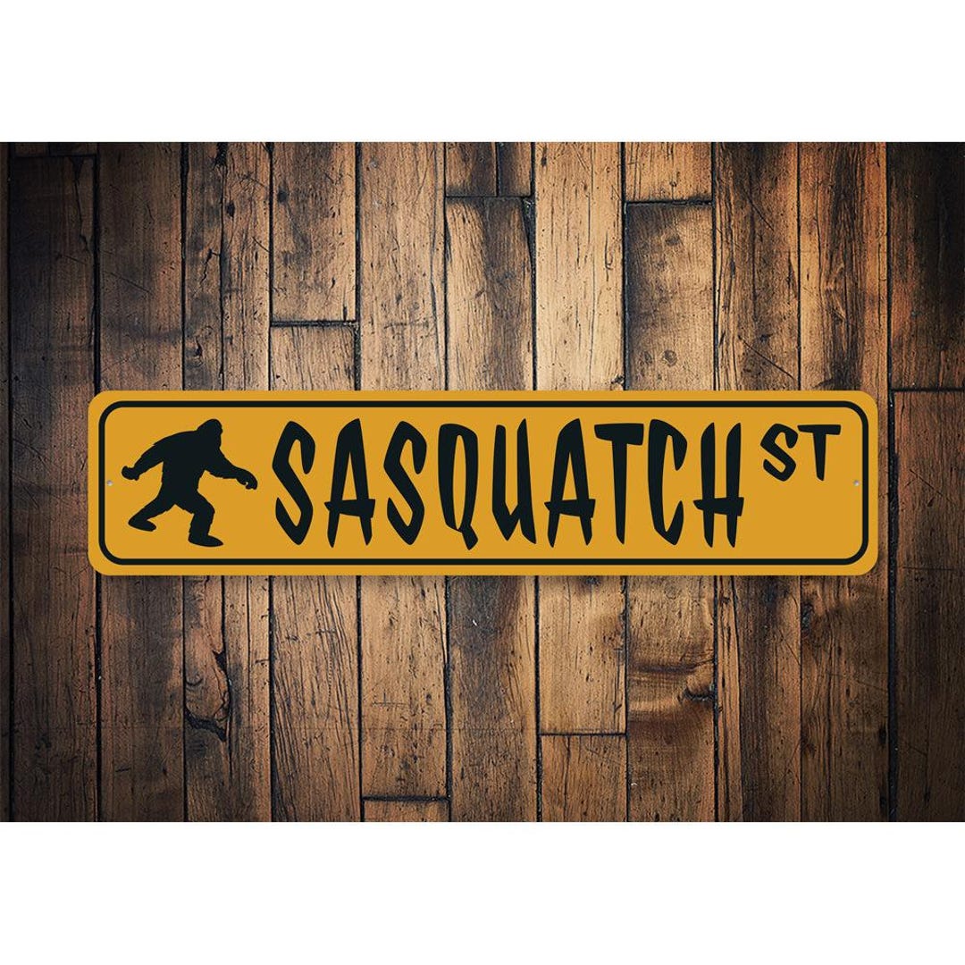 Sasquatch Street Sign - Etsy