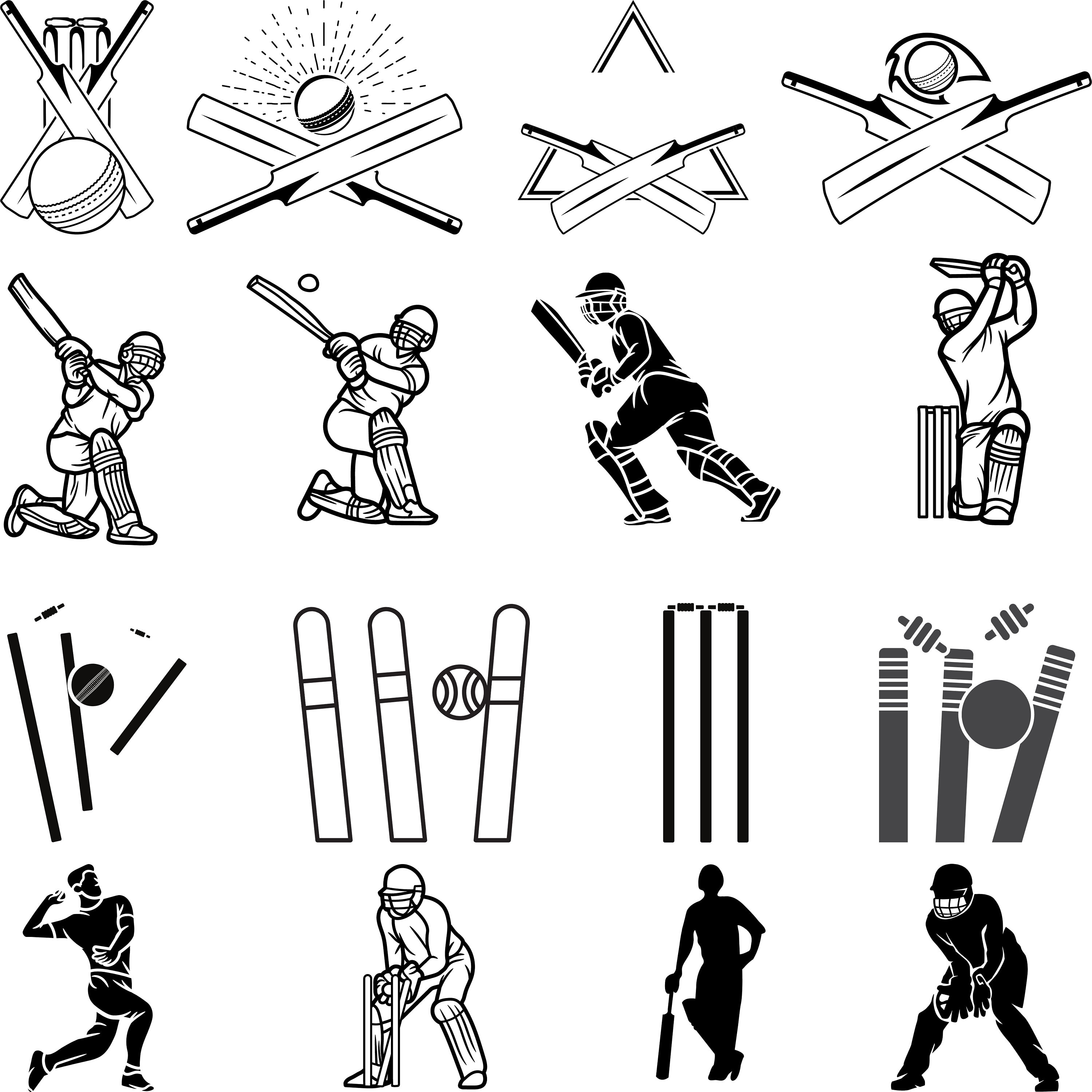 Cricket Svg Bundle, Cricket Clipart, Cricket Silhouettes, Cricket ...
