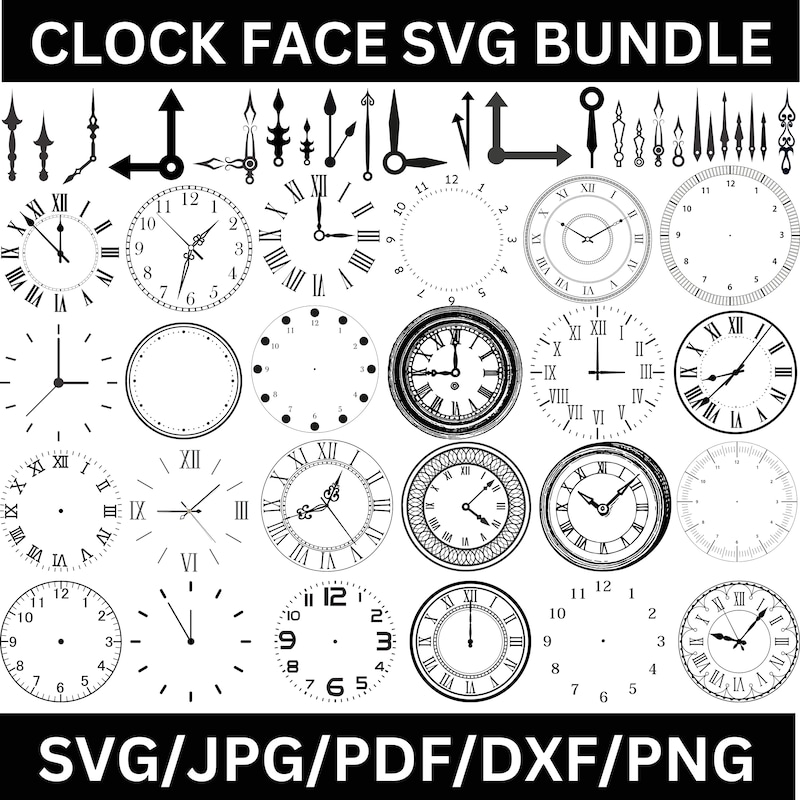 Clock Face Numbers - Etsy