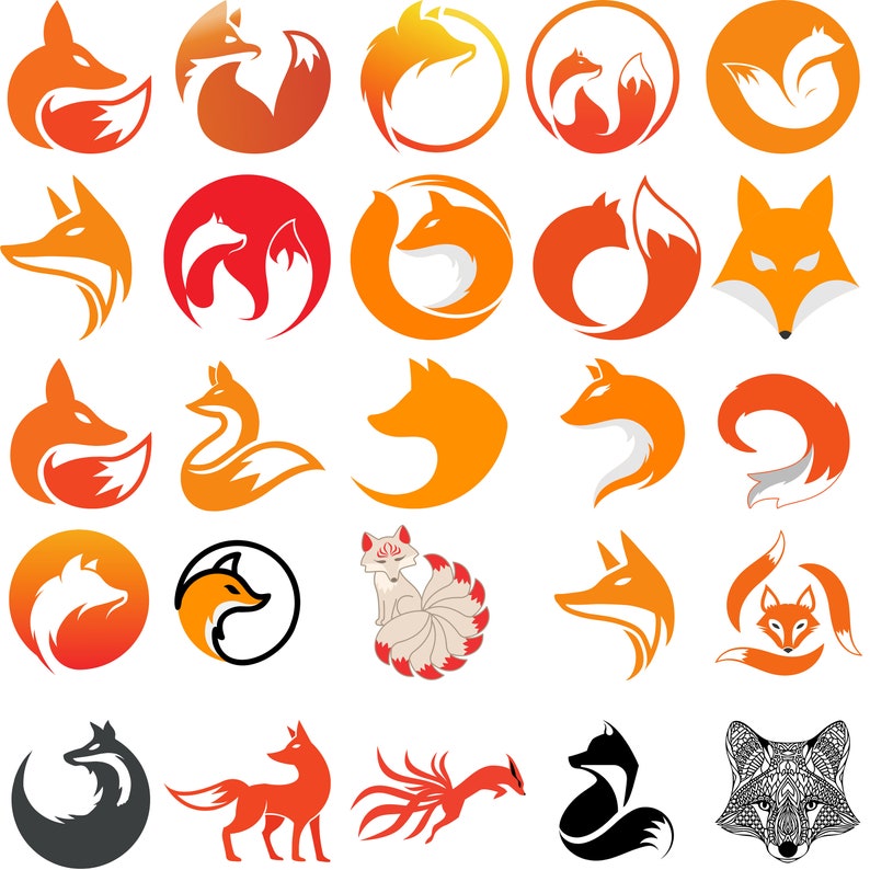 Fox Svg Bundle, Fox Head Clipart, Fox Vector, Cute Fox SVG, Floral Fox ...