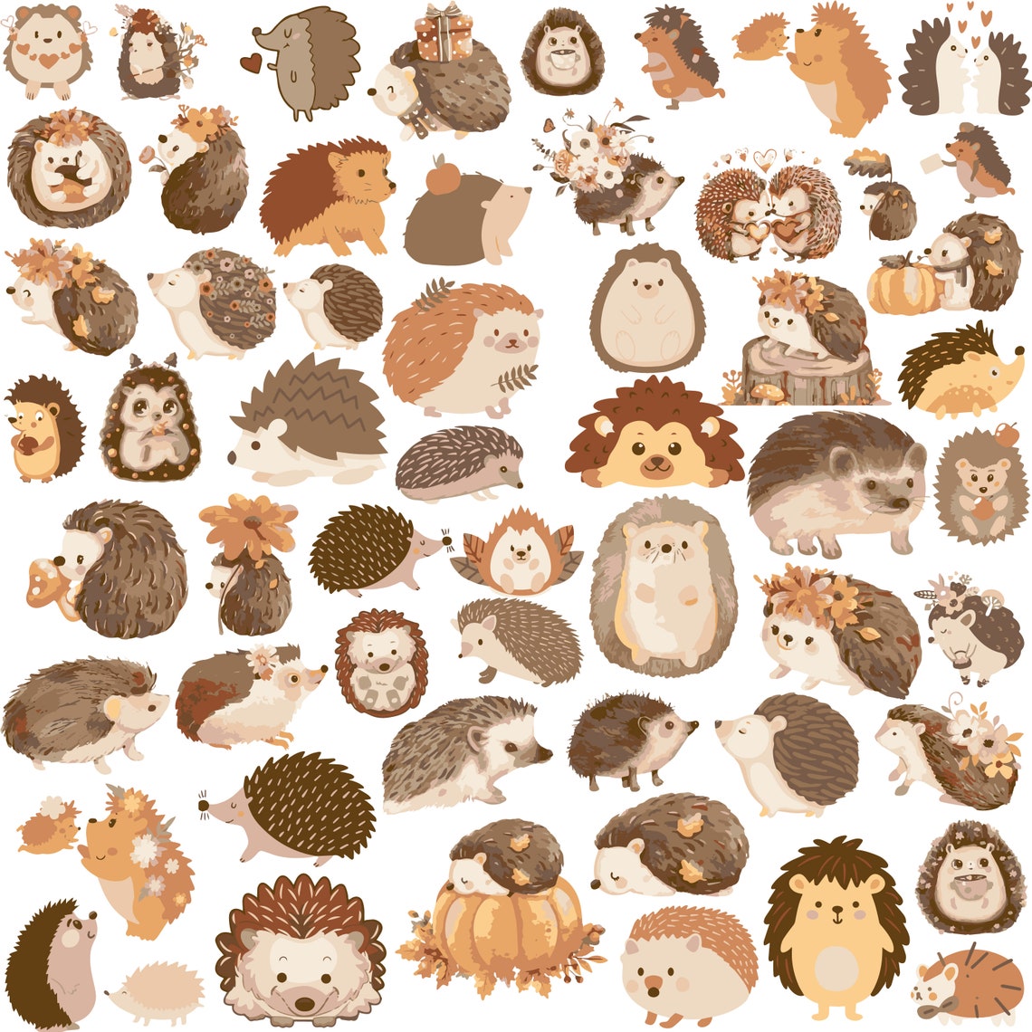 Hedgehog Svg Bundle , Cute Hedgehog Svg, Hedgehog Cricut, Hedgehog Clip ...