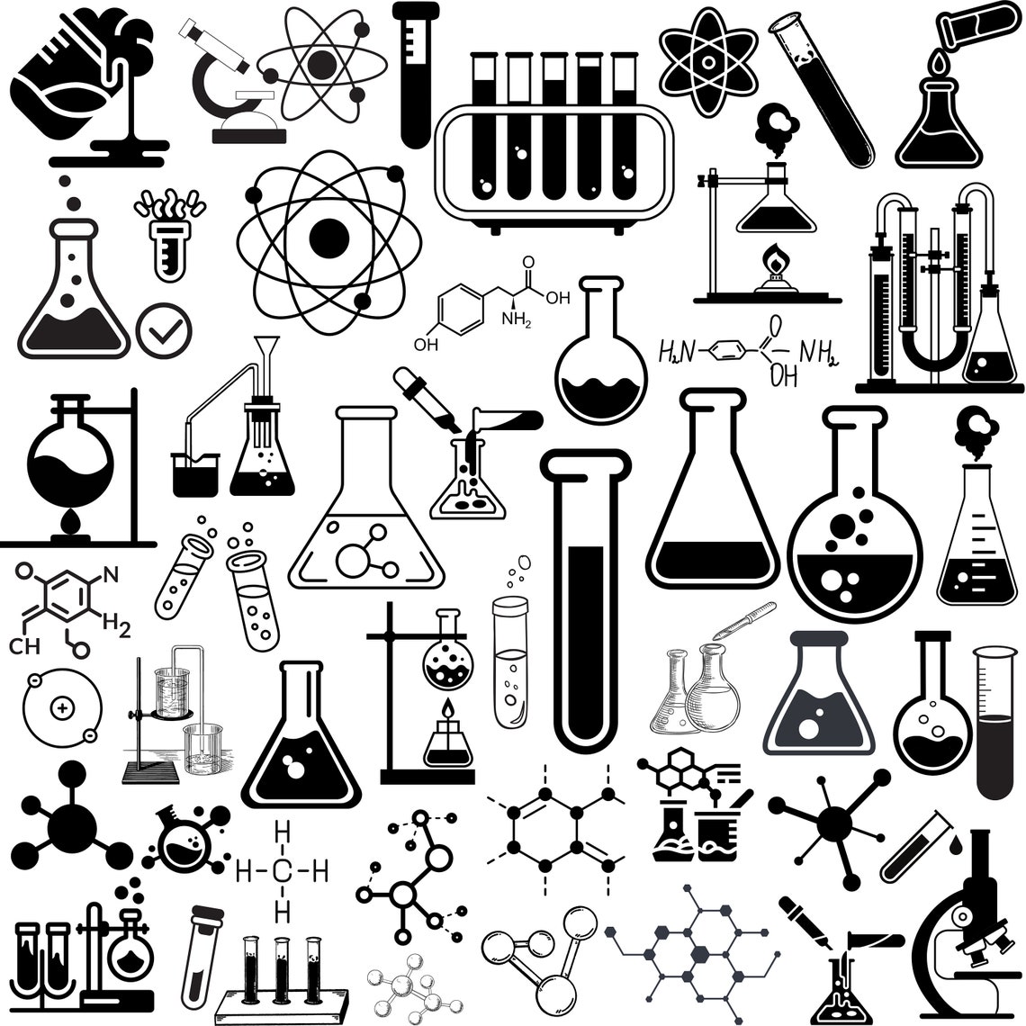 Chemistry SVG Bundle , Chemistry SVG Cut Files for Cricut . Science Svg ...