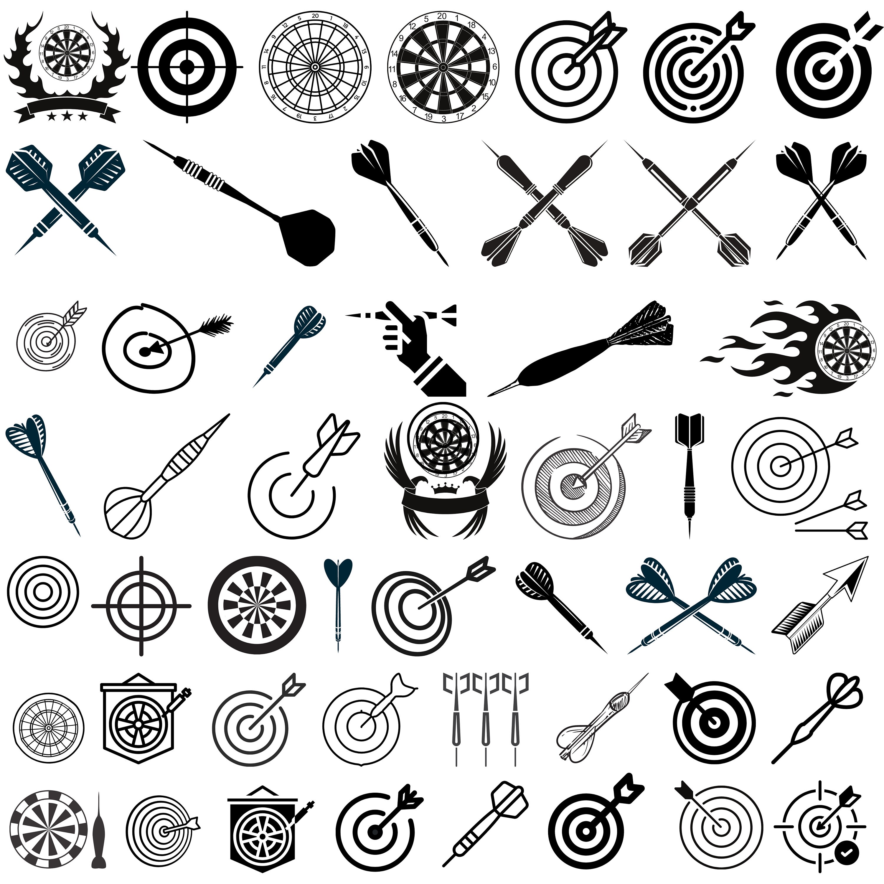 Target SVG Bundle, Shooting Target, Target Practice Svg, Firing Range ...